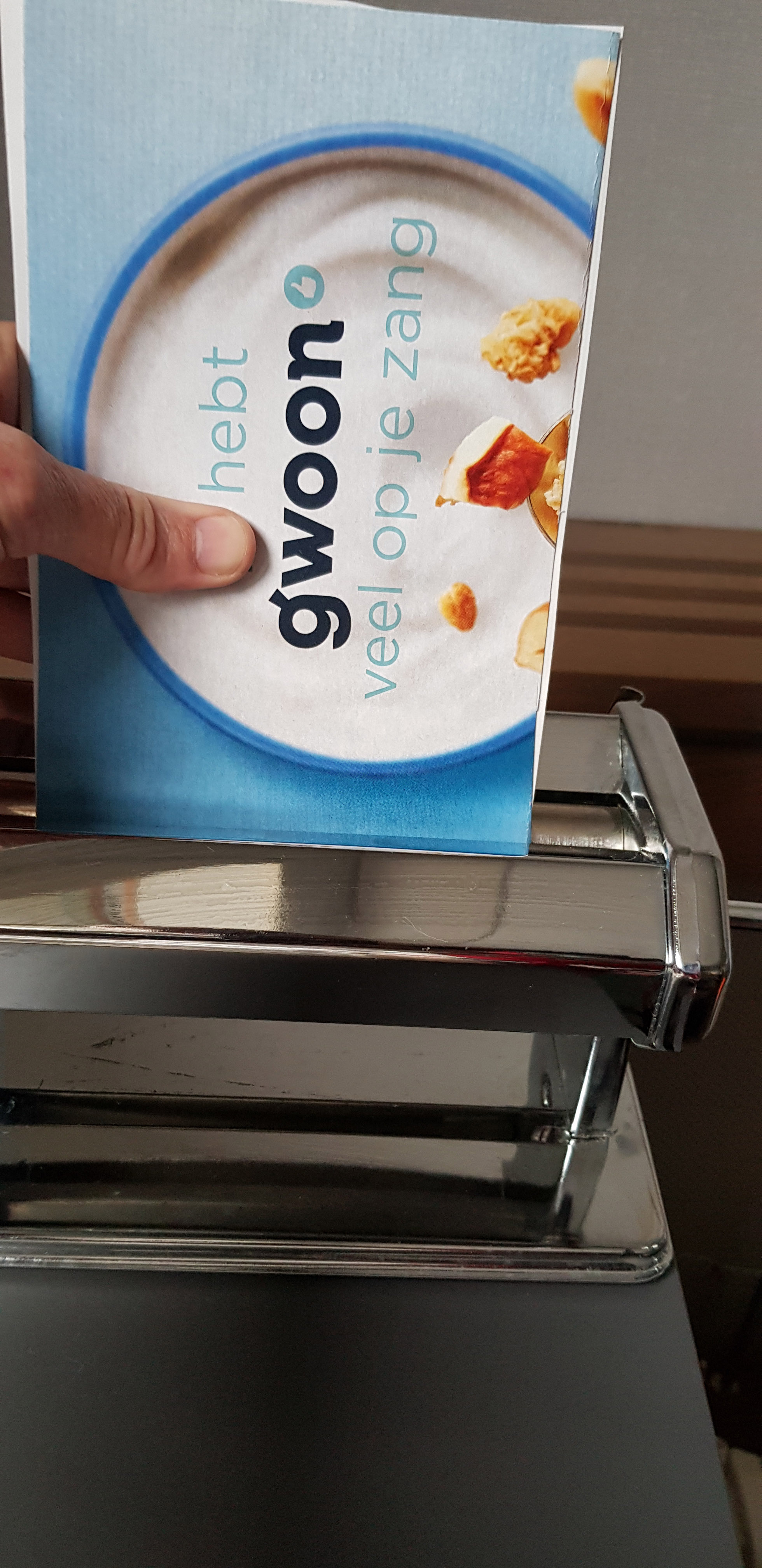 Printing with a pasta machine